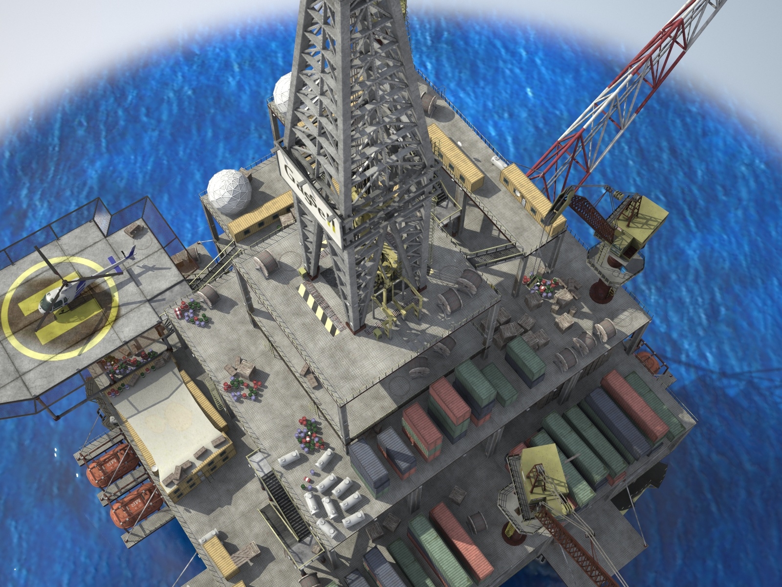 3d oil rig