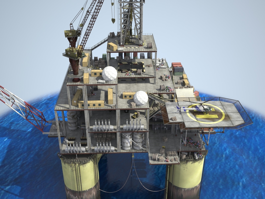 3d oil rig