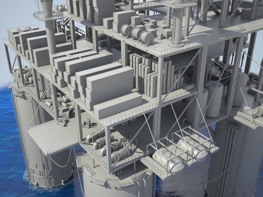 3d oil rig
