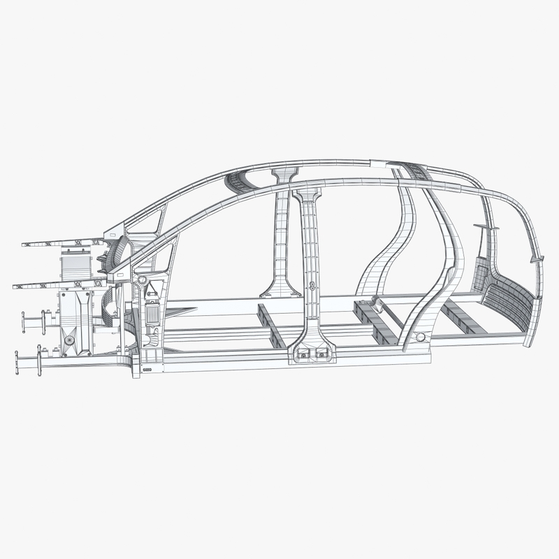 car frame 3d model