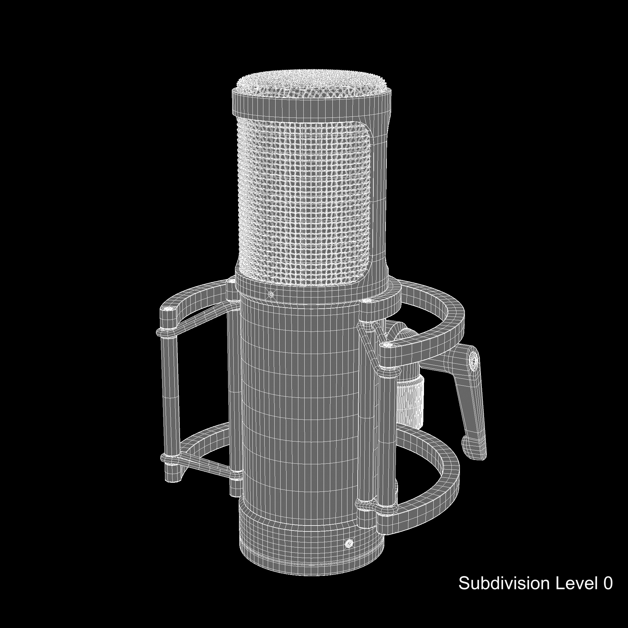 3d model microphone mic brauner