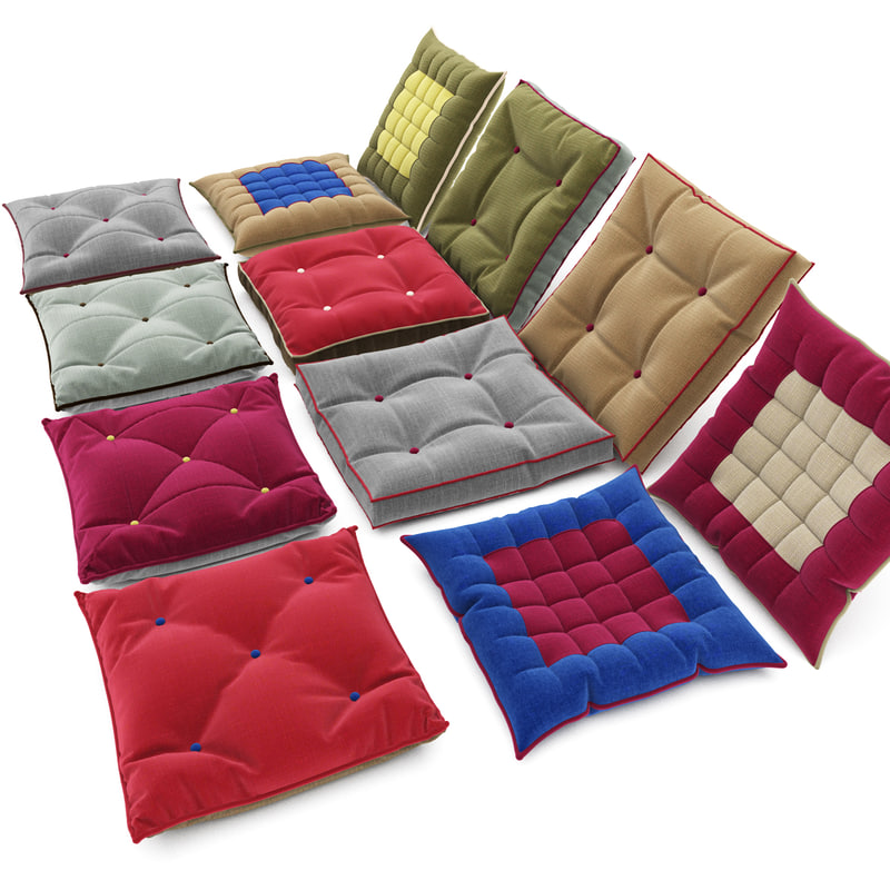 3d model seat cushions 02