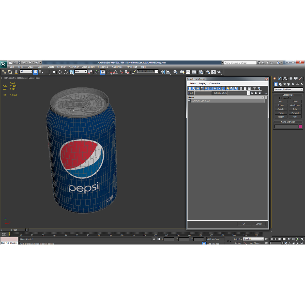 aluminum 0 33l pepsi 3d max