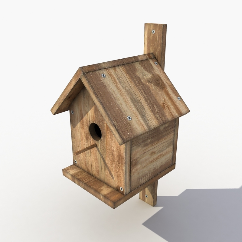 birdhouse modeled 3d model