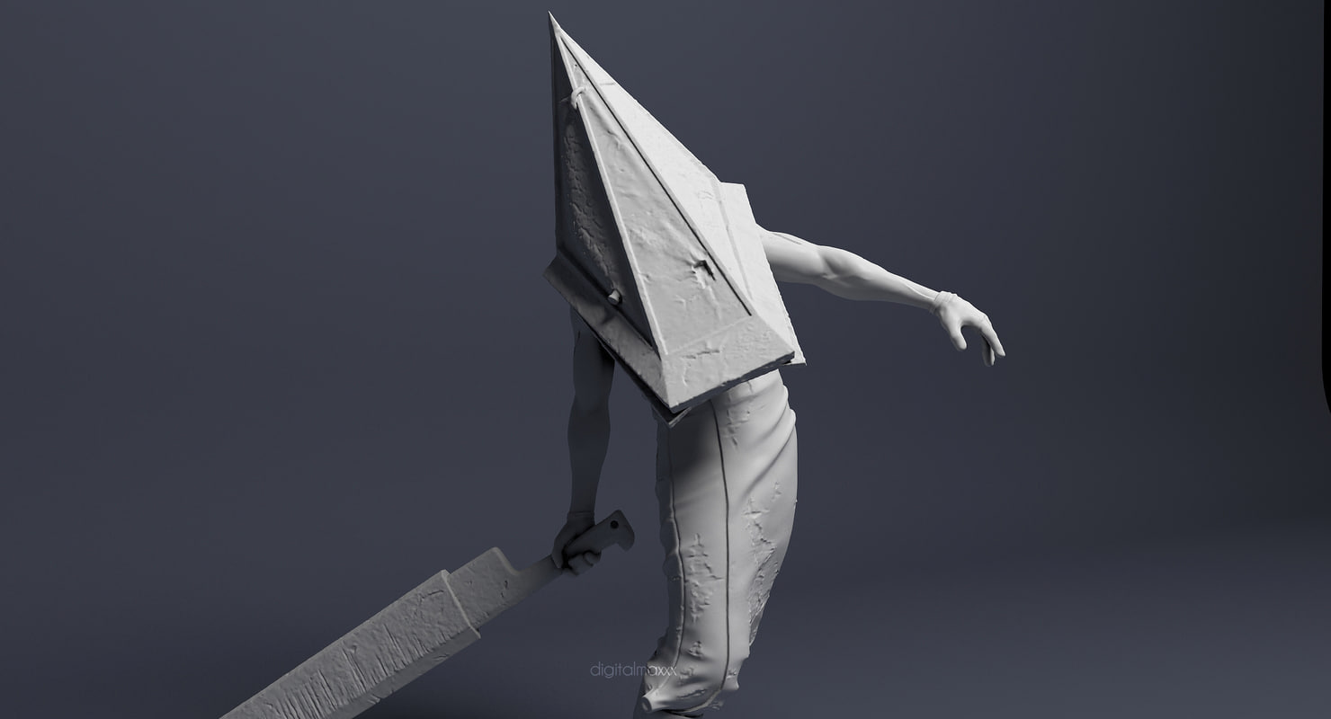 3ds max pyramid head