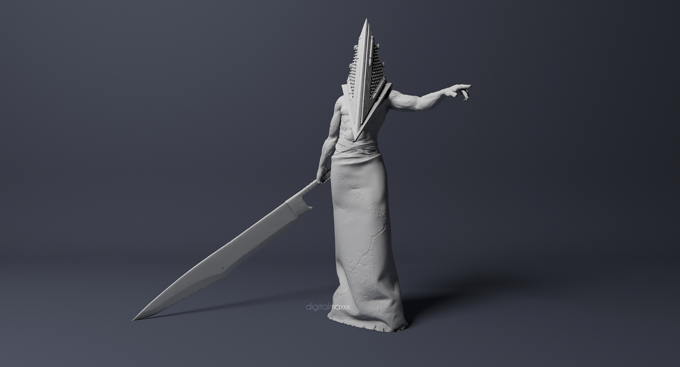 3ds max pyramid head 2