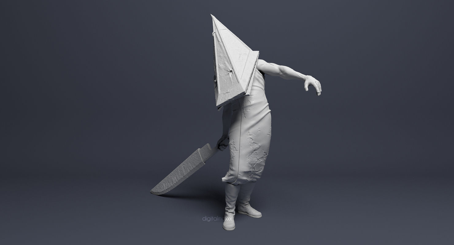 3ds max pyramid head