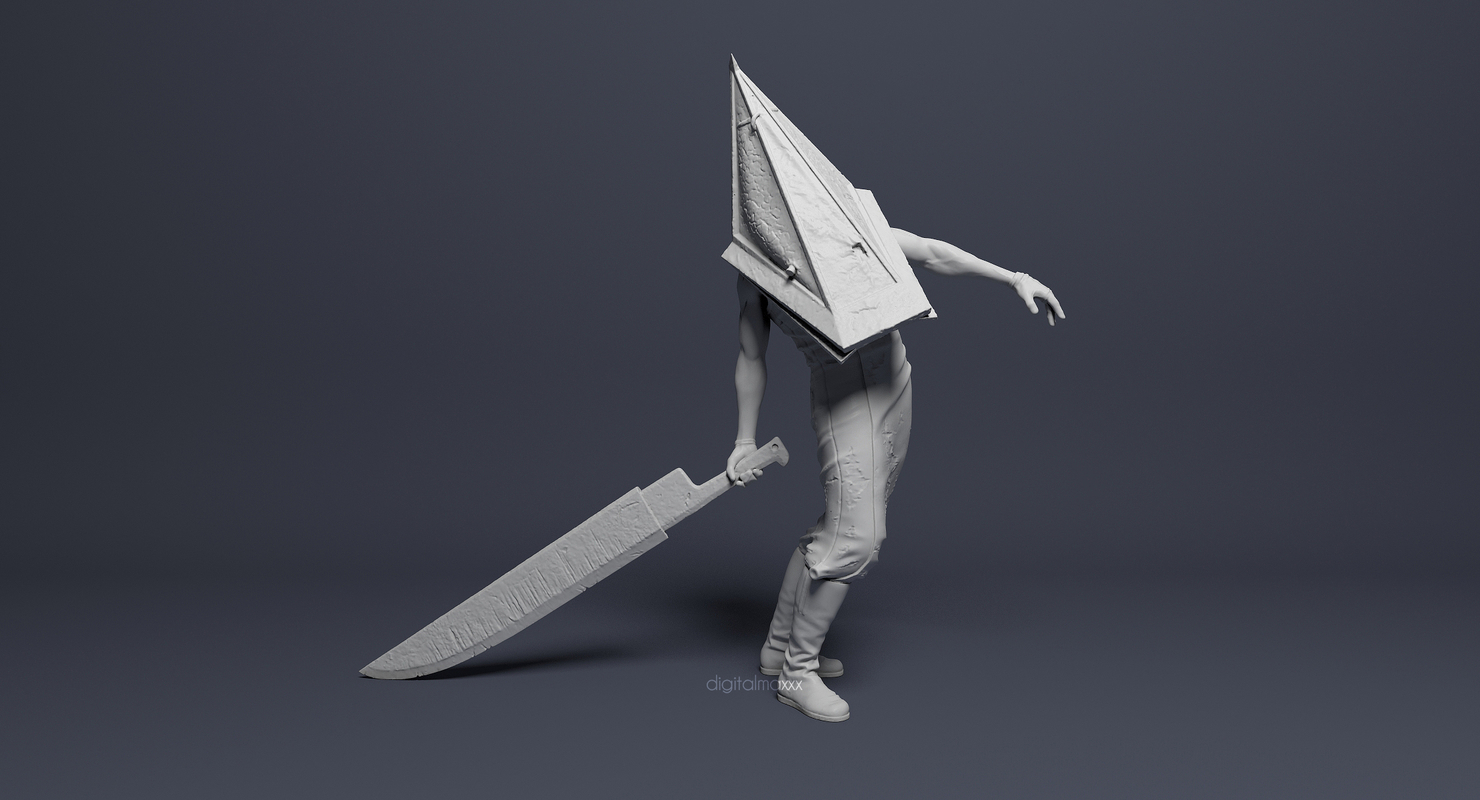 3ds max pyramid head