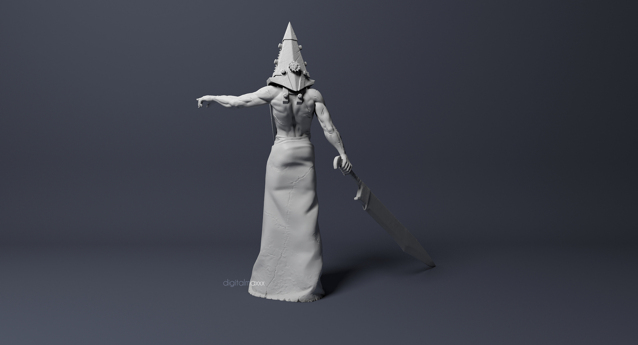 3ds max pyramid head 2