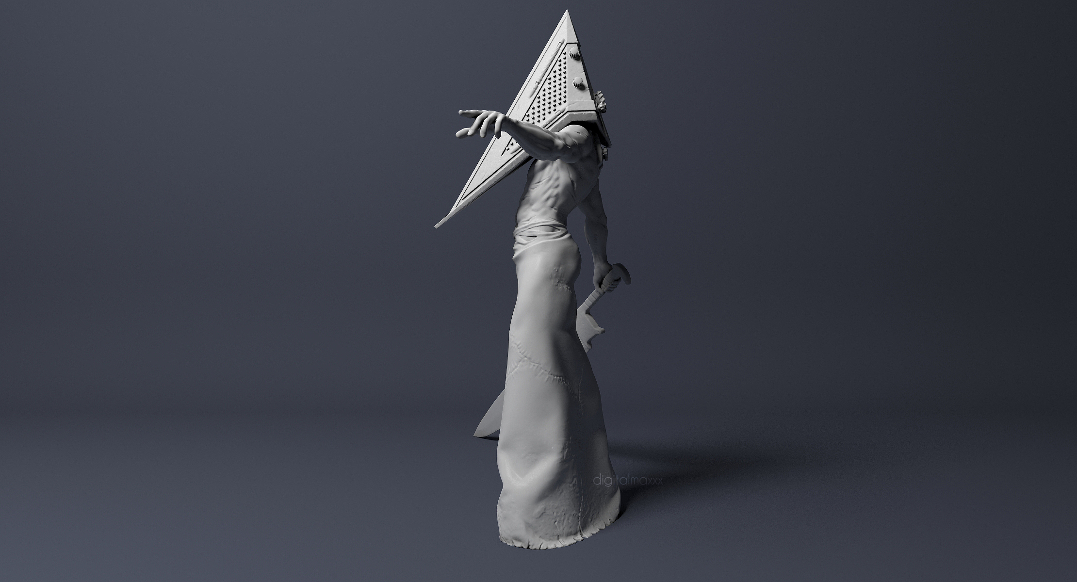 3ds max pyramid head 2
