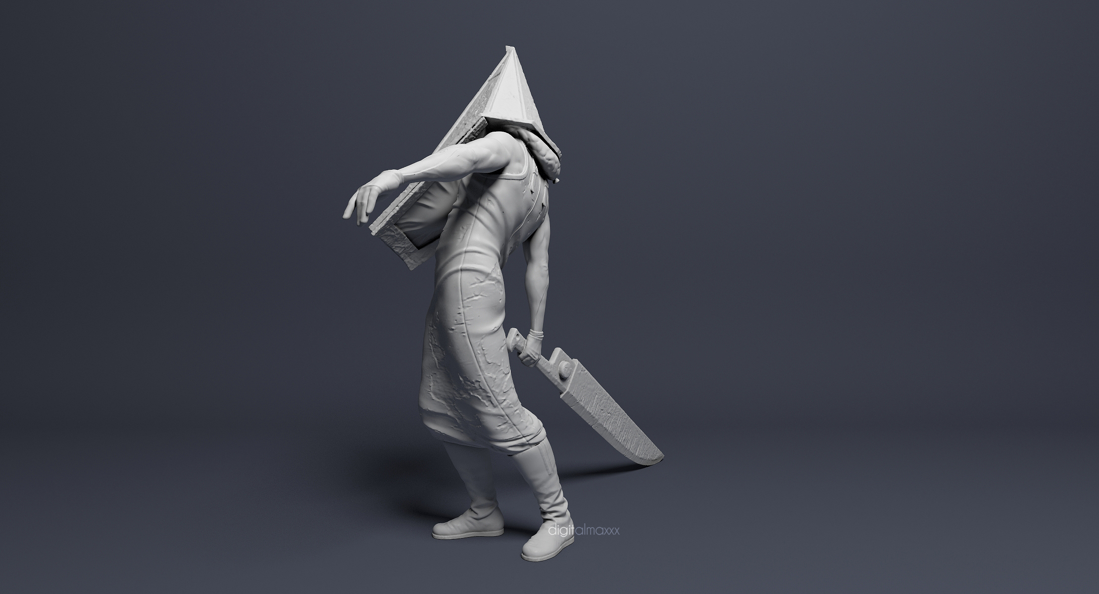 3ds max pyramid head