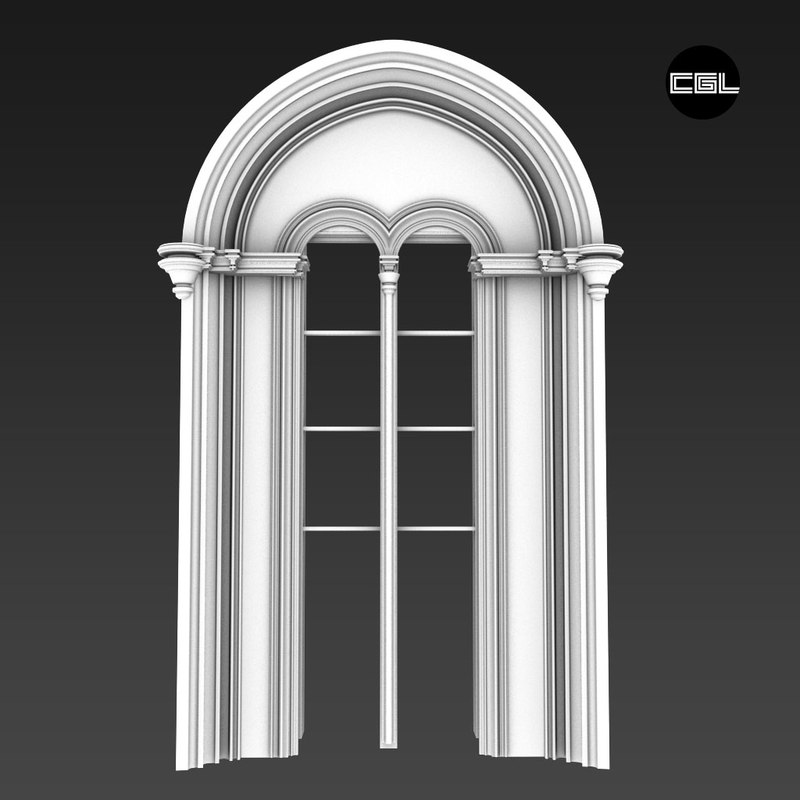 castle window 3d max