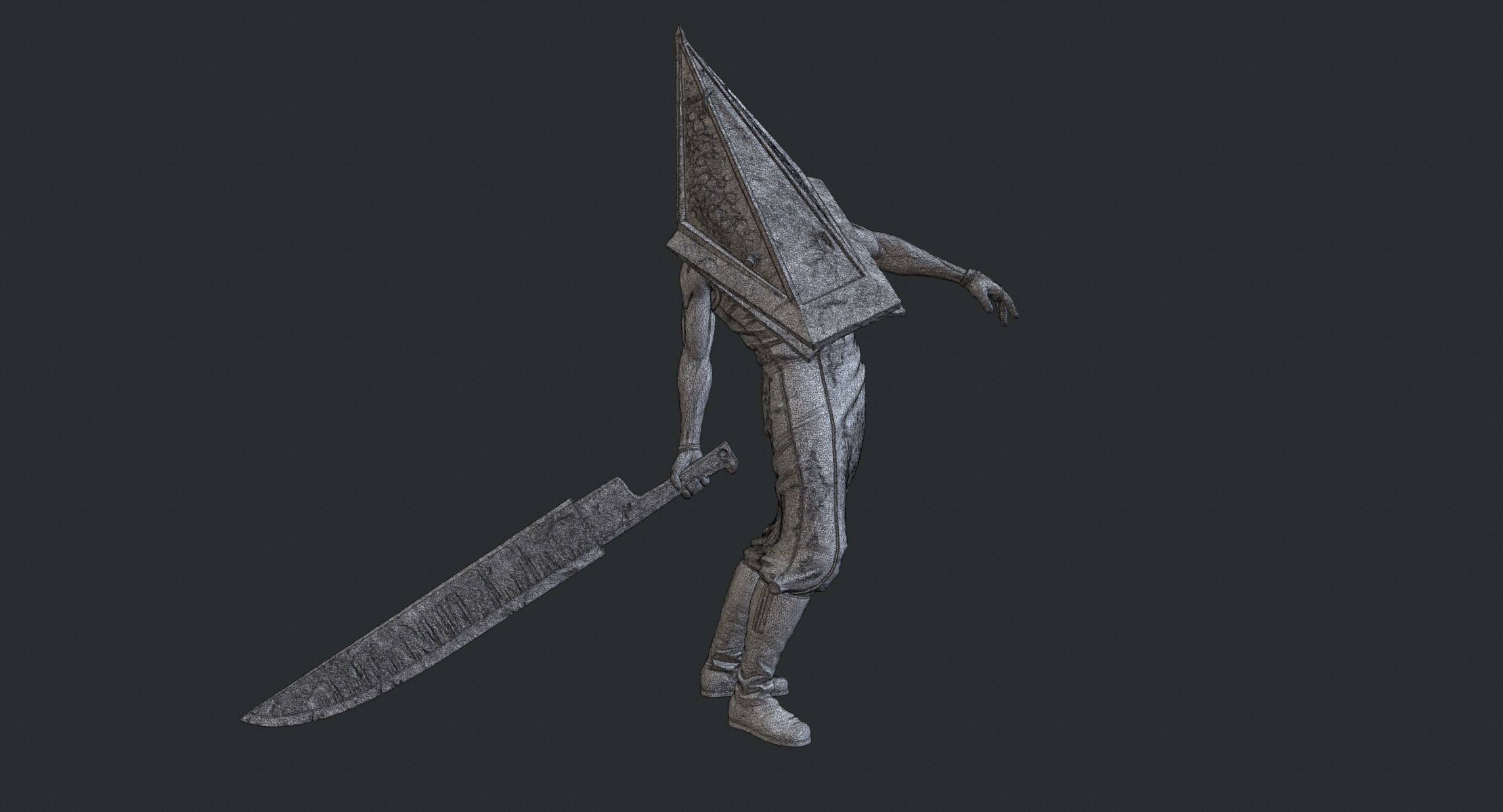 3ds max pyramid head