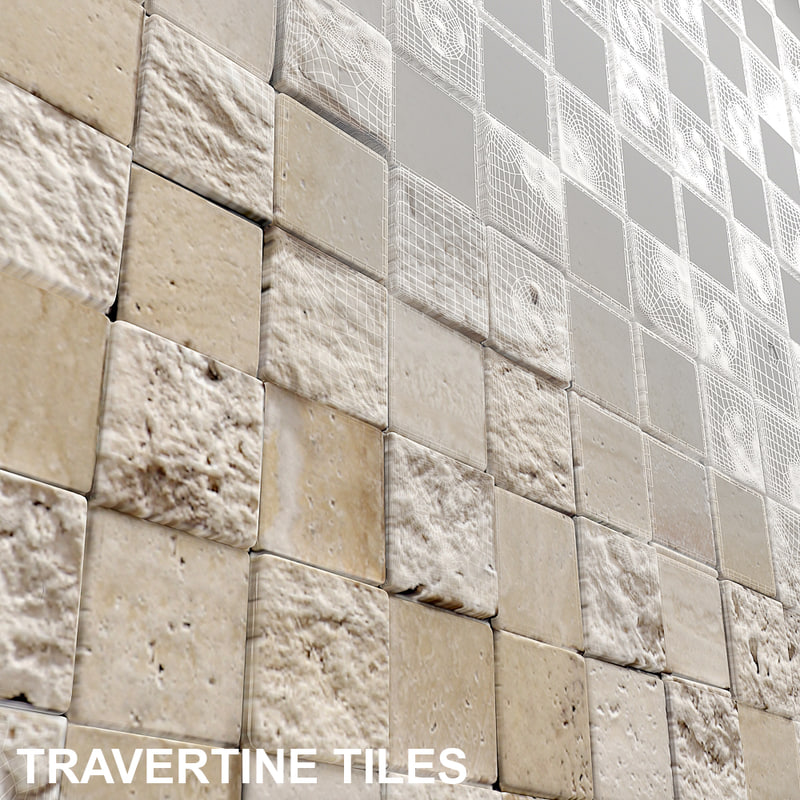 3d tile travertine model