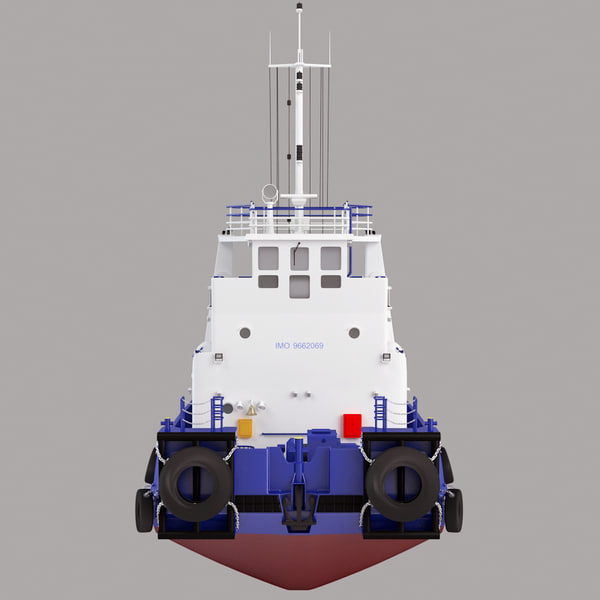 3d model tug boat