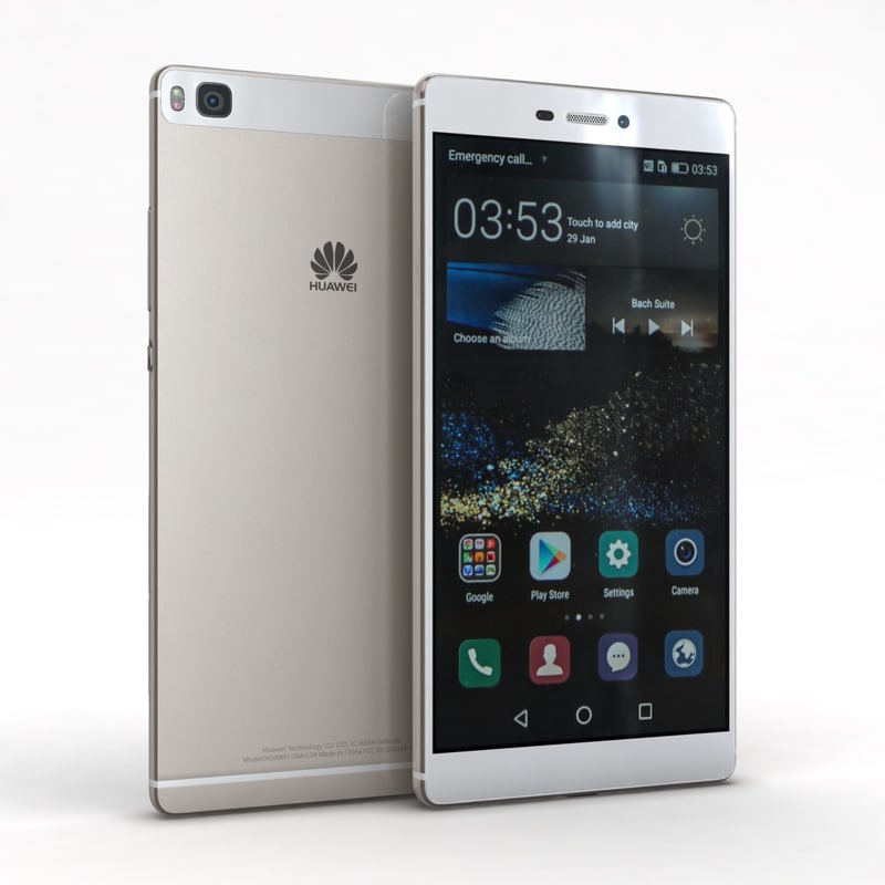 3d model huawei p8 mystic champagne