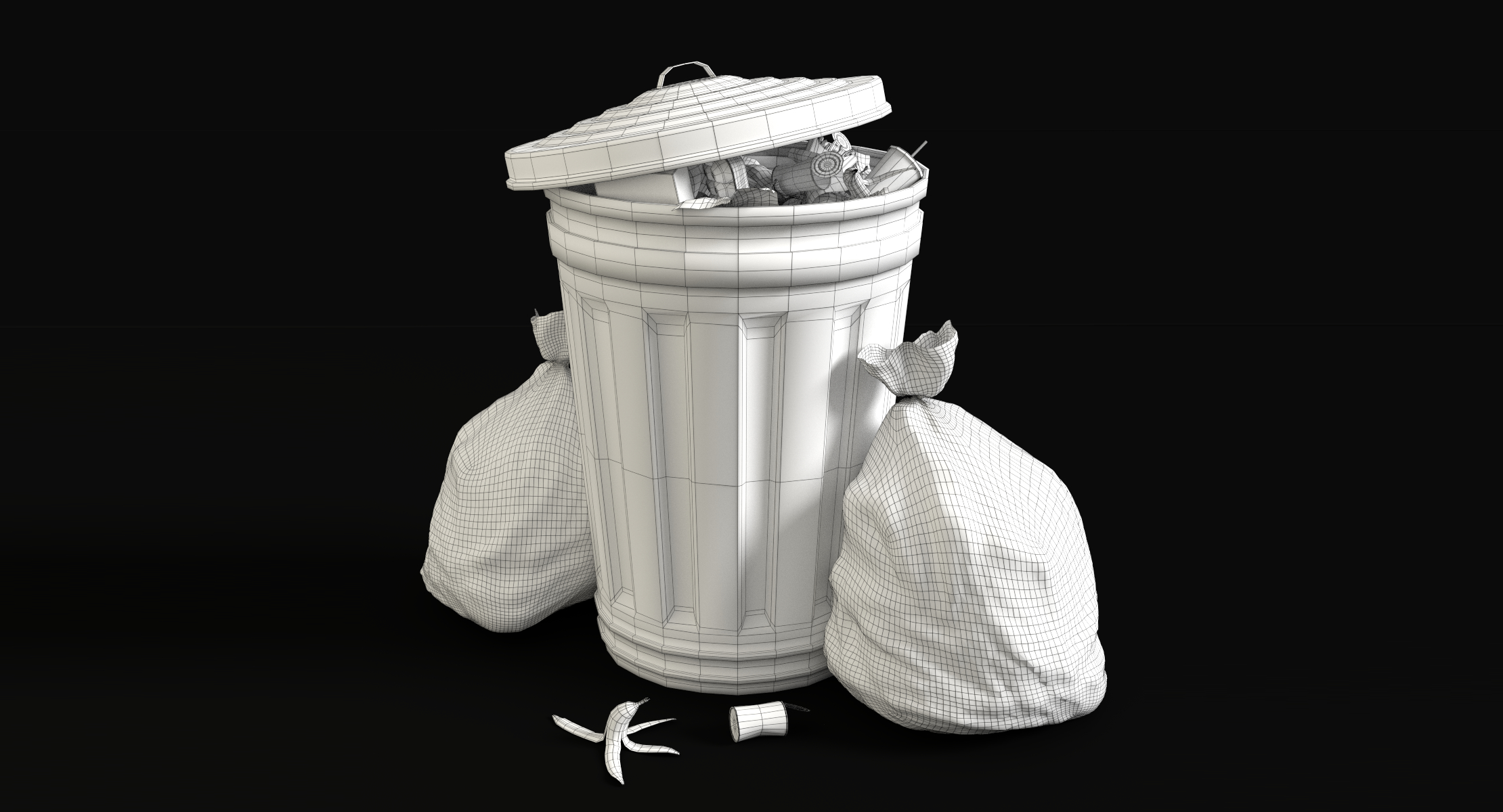 3d garbage bags