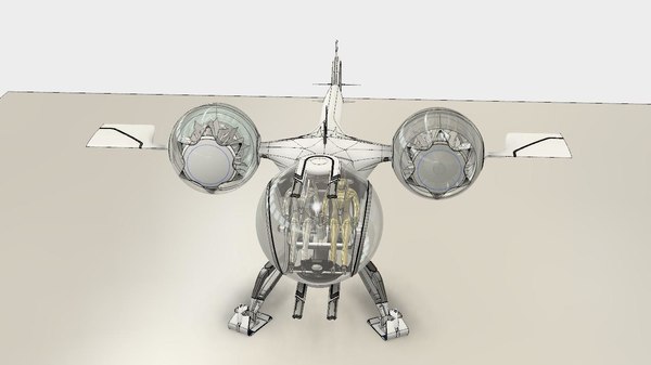 3d bubble ship cad model