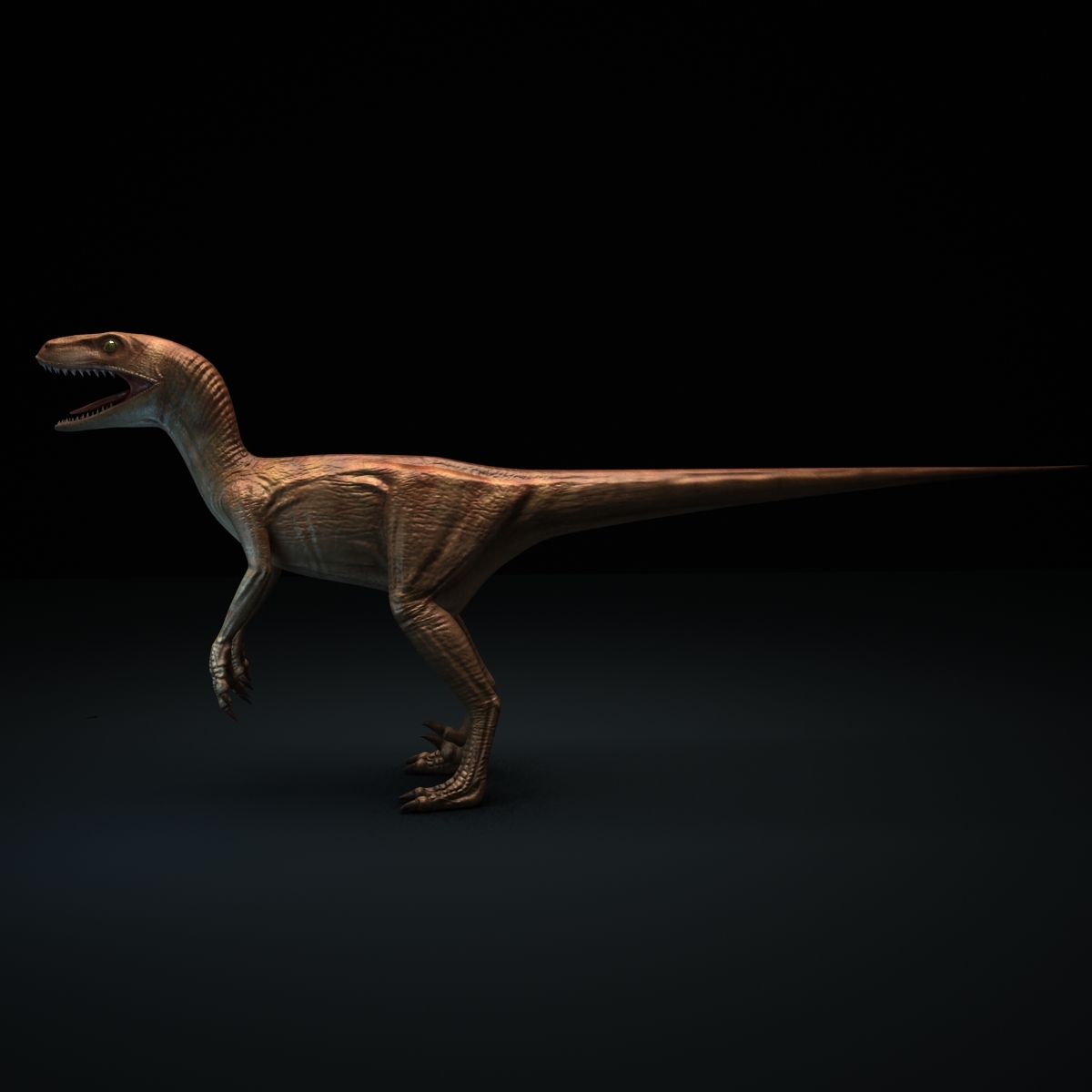 3d model velociraptor v-ray