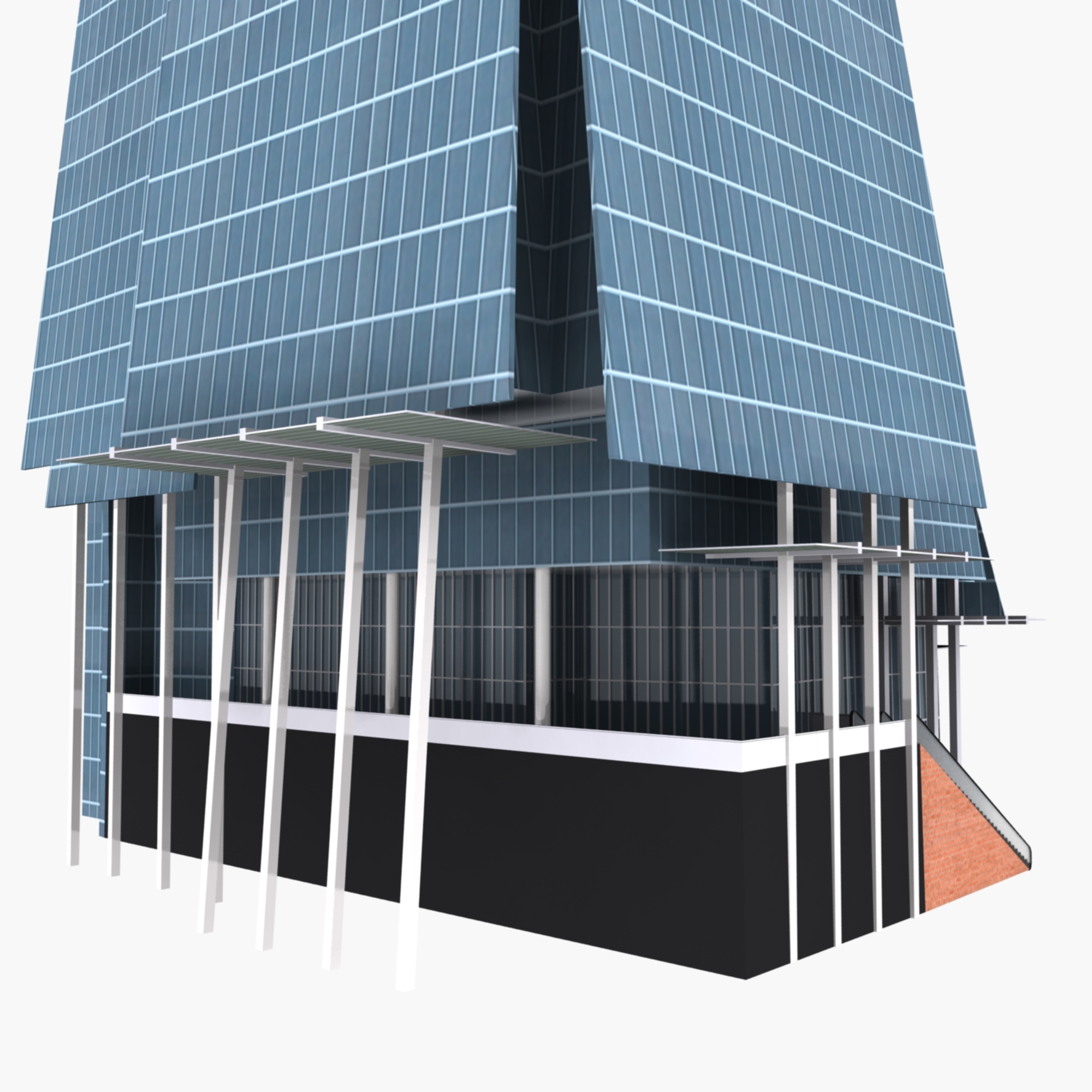 3d shard building model