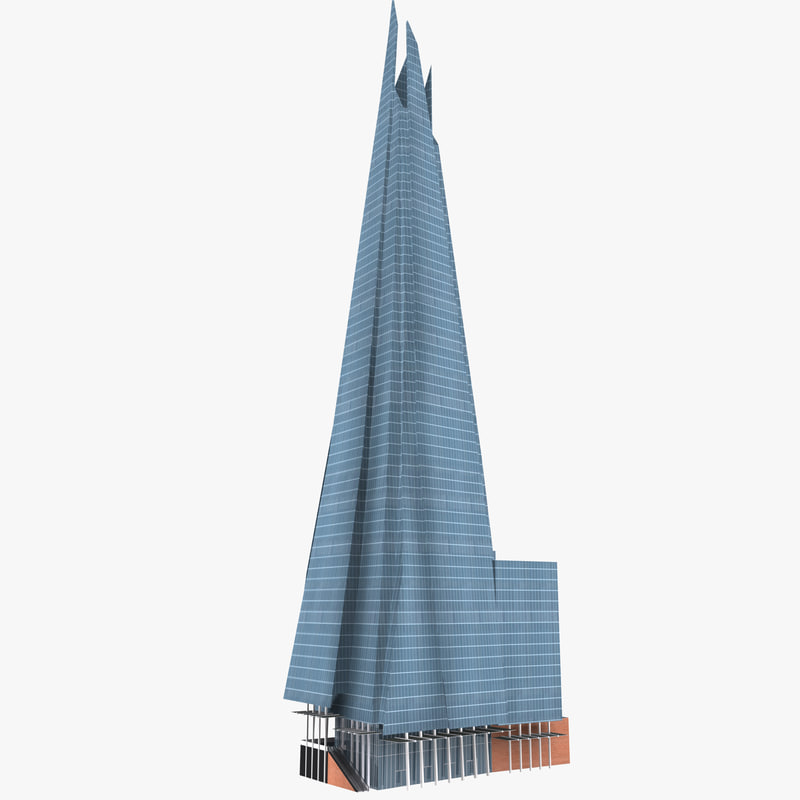 3d shard building model