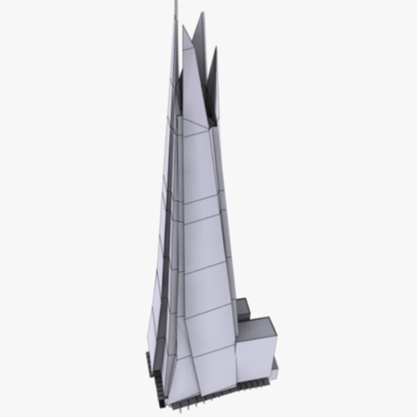 3d shard building model