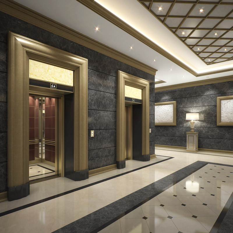 3dsmax elevator hall