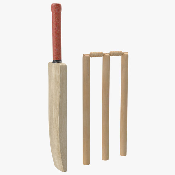 3d model cricket set modeled