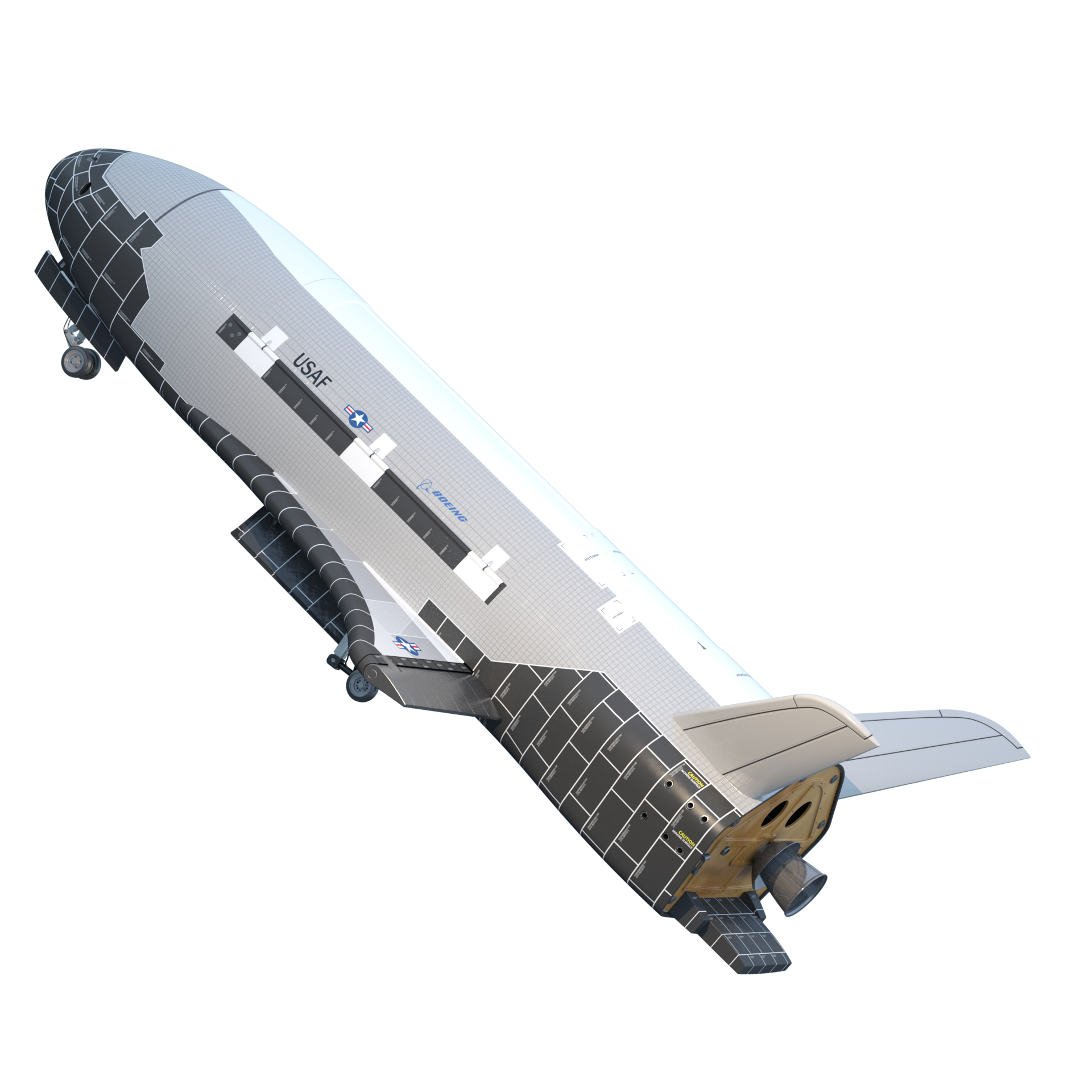 boeing x-37b x-37 3d model