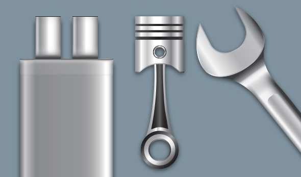 Shapes Adobe Illustrator car parts alphabet