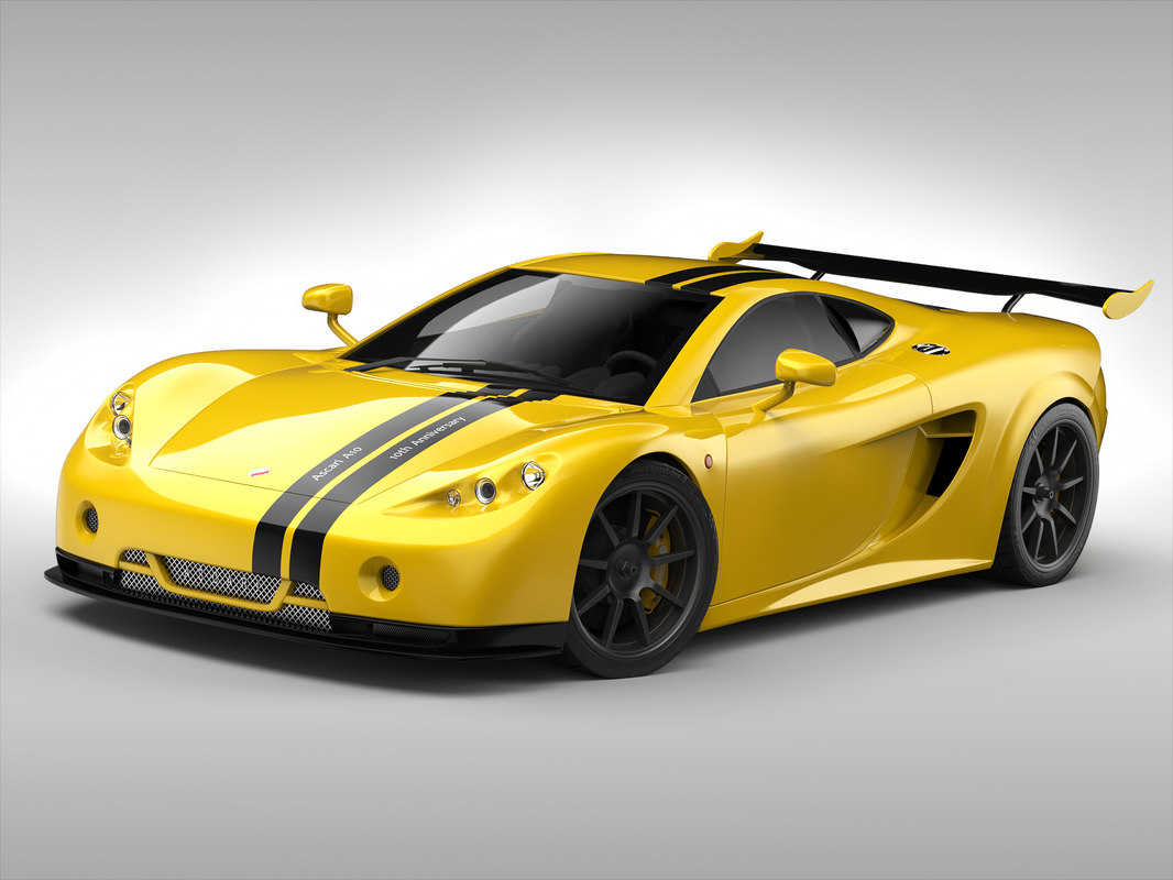 ascari car 3d model