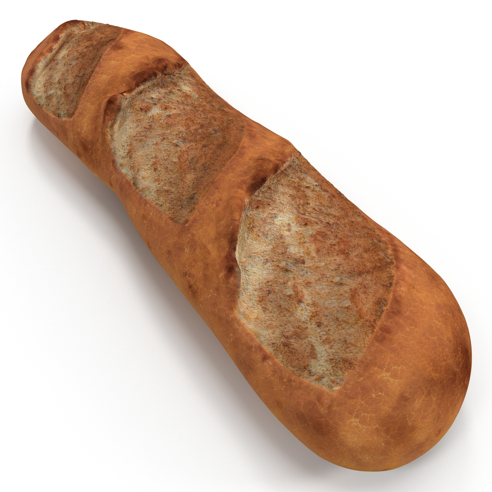 baguette 3 modeled 3d model