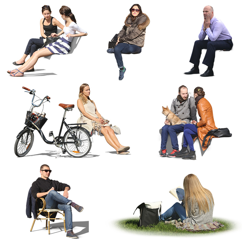 Texture Photoshop sit sitting people