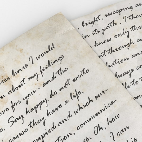 Carta antiga Modelo 3D - TurboSquid 944664