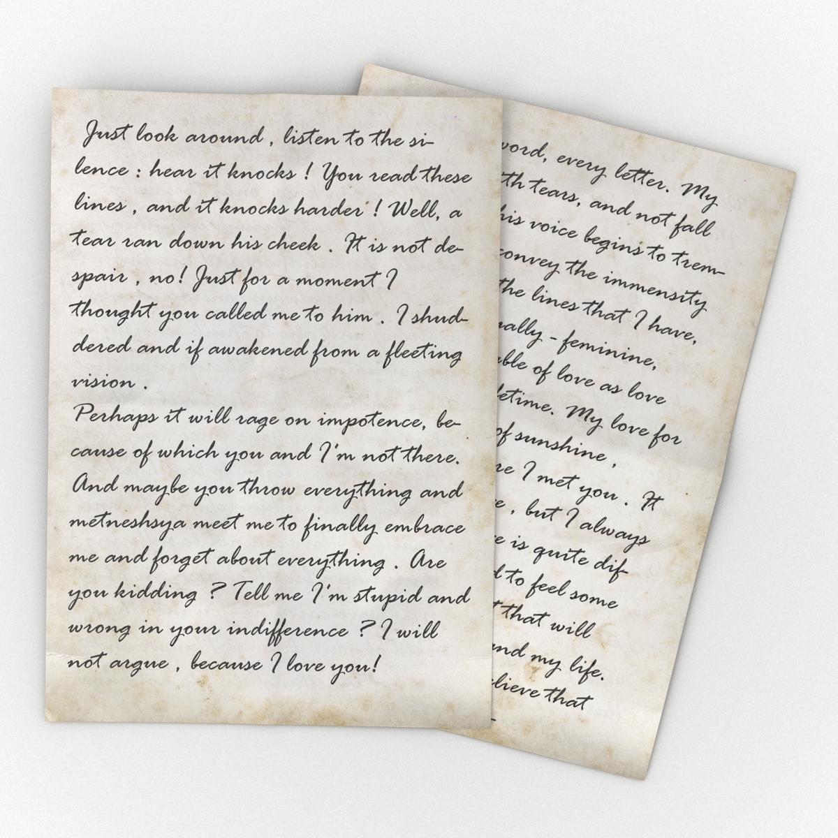 Carta antiga Modelo 3D - TurboSquid 944664