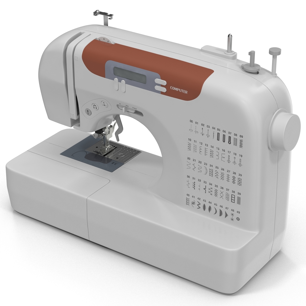 3d sewing machine generic modeled