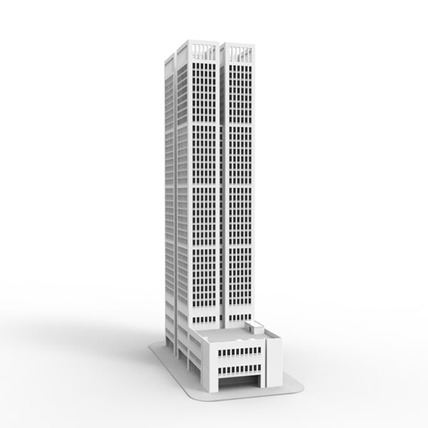 3d model skyscrapers