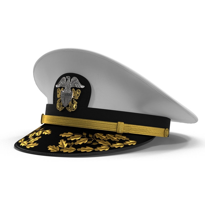 3d model admiral combination hat