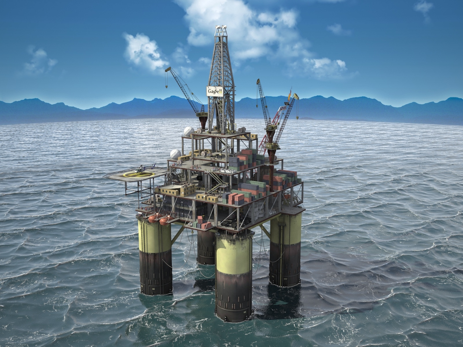 3d oil rig