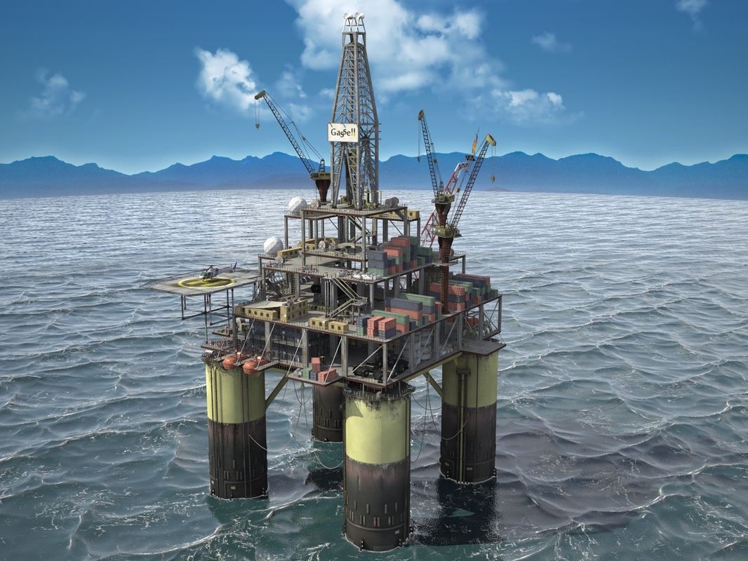 3d oil rig