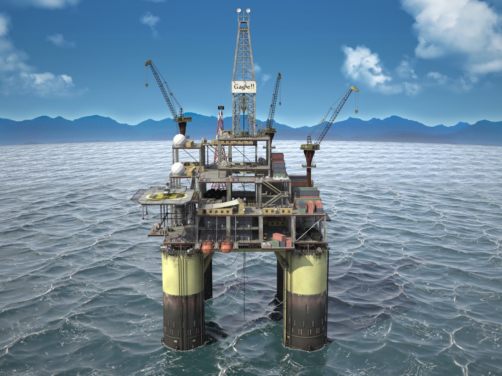 3d oil rig