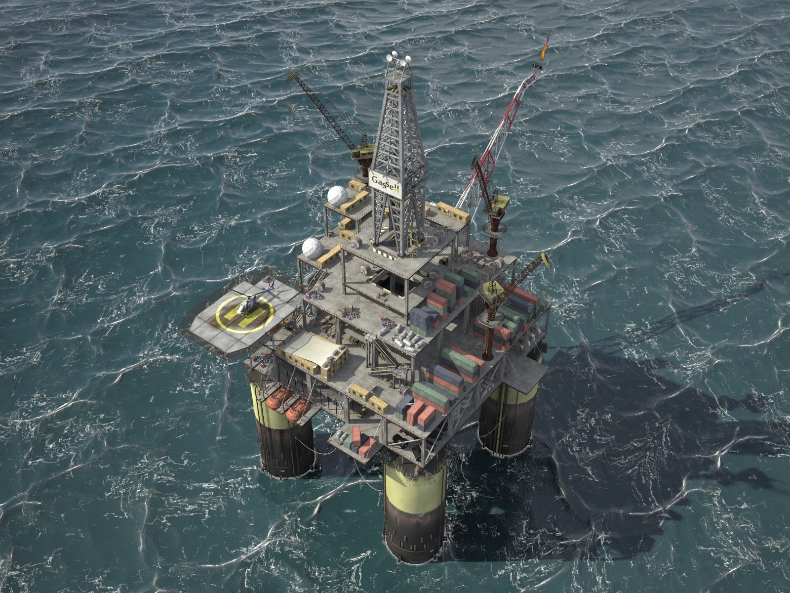 3d oil rig