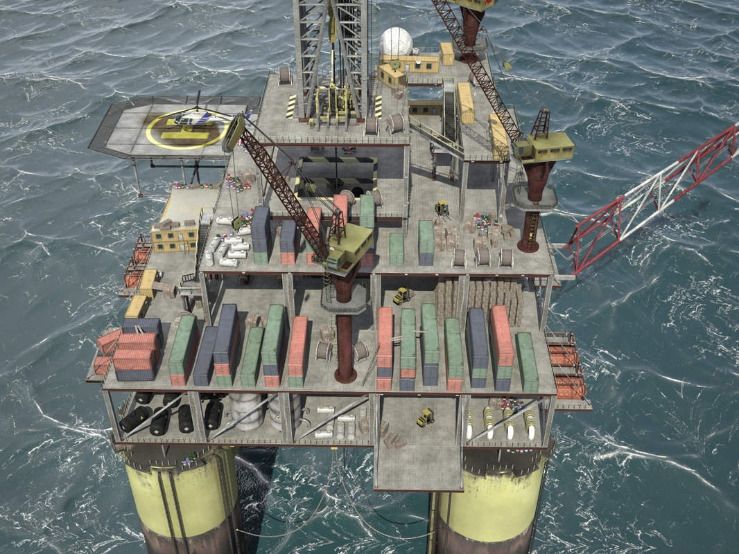 3d oil rig