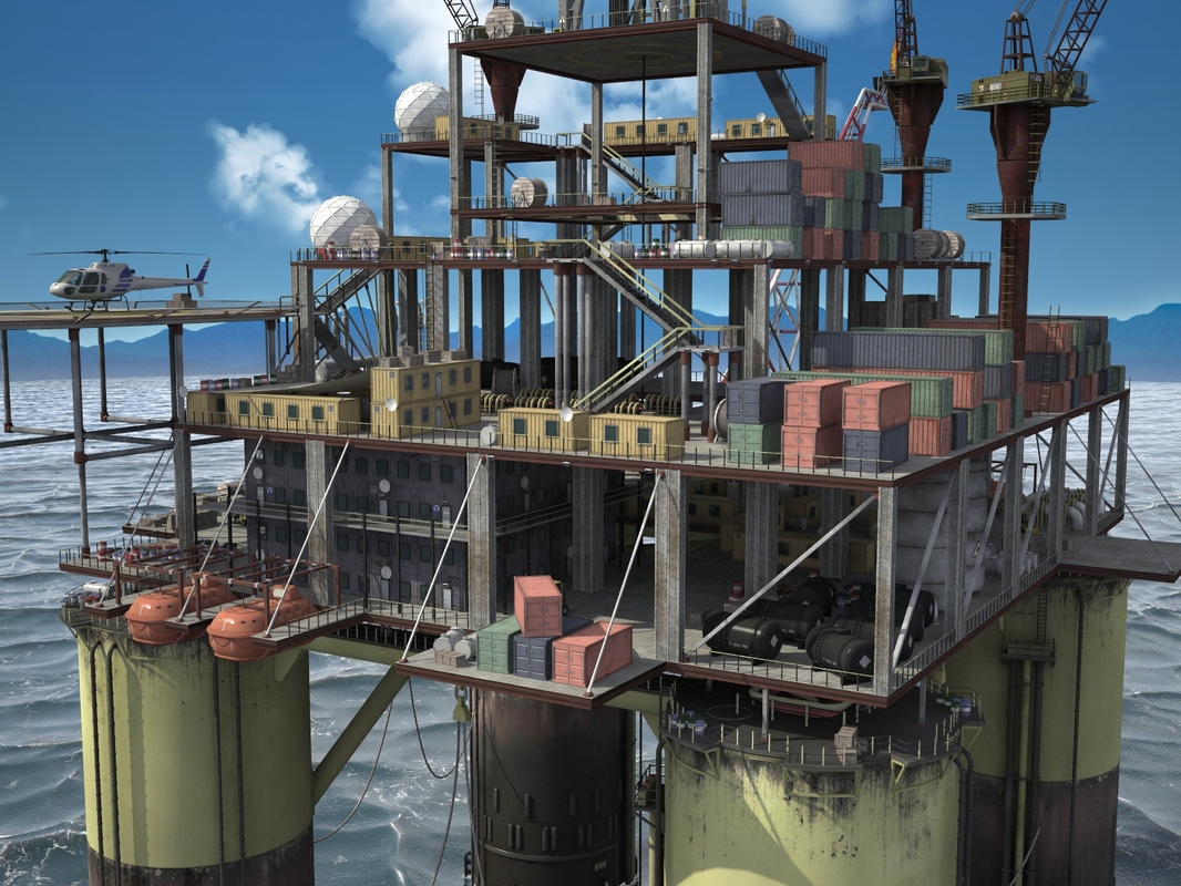 3d oil rig