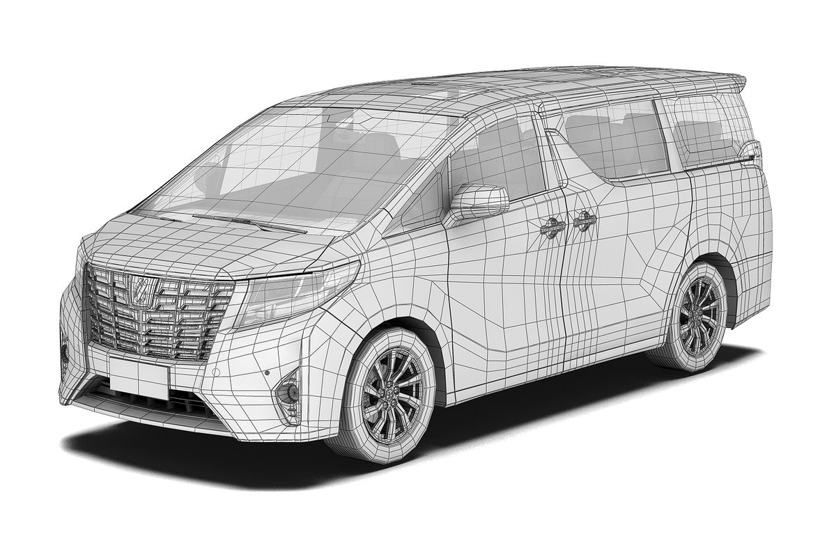 toyota alphard 3d model
