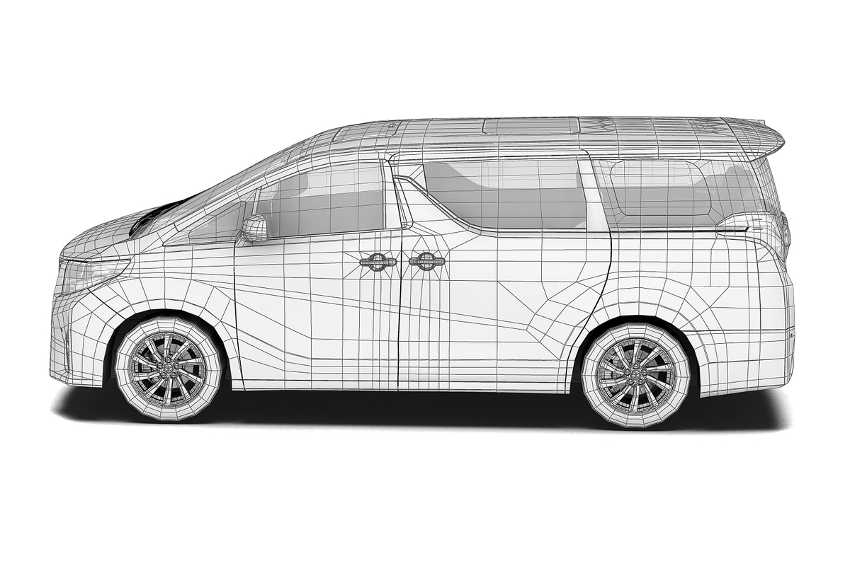 toyota alphard 3d model