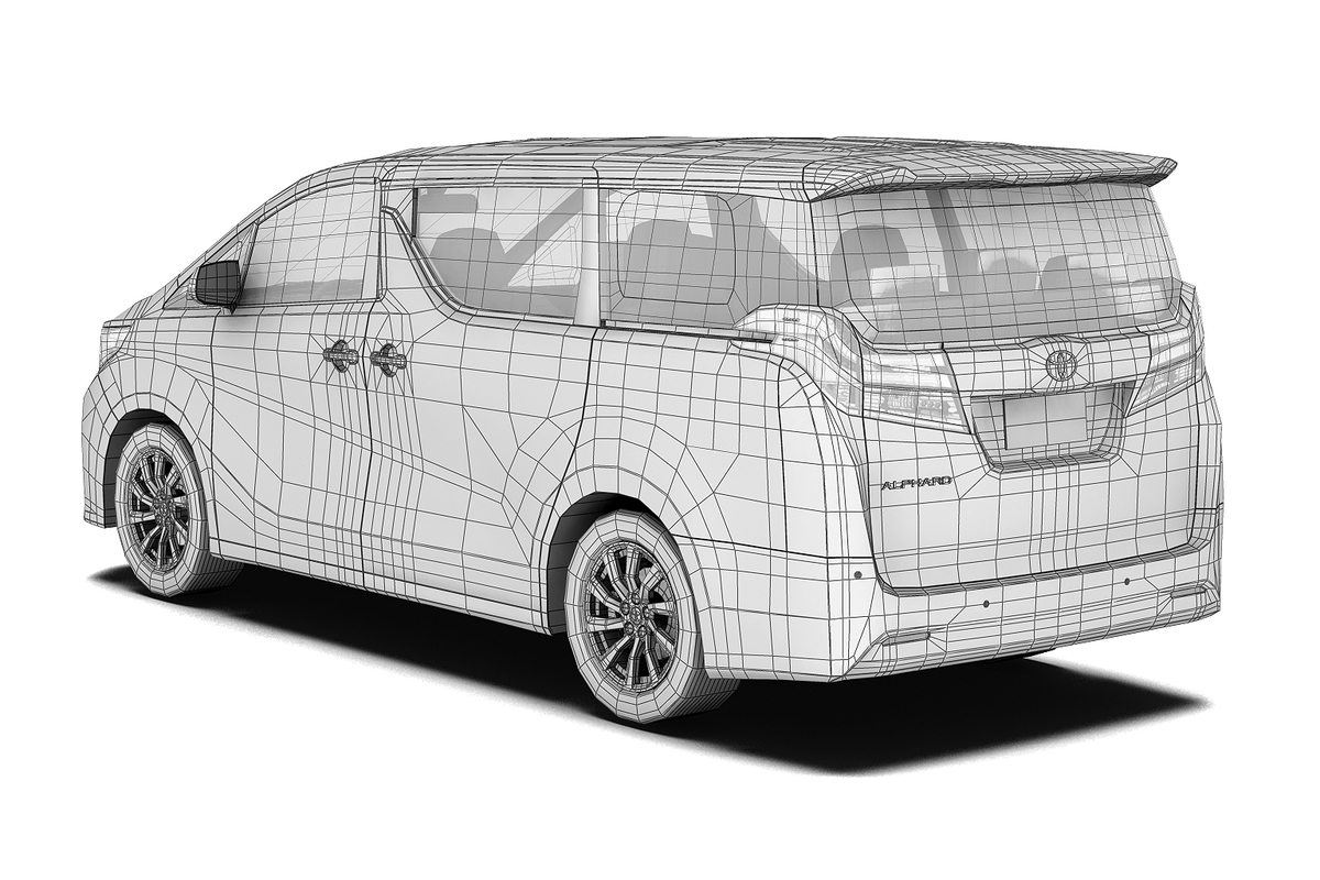 toyota alphard 3d model