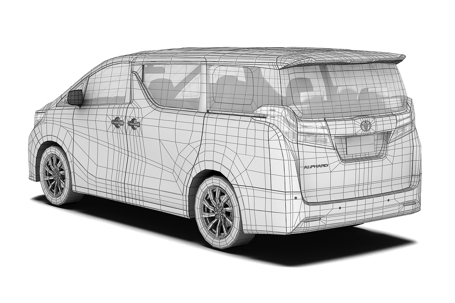 toyota alphard 3d model