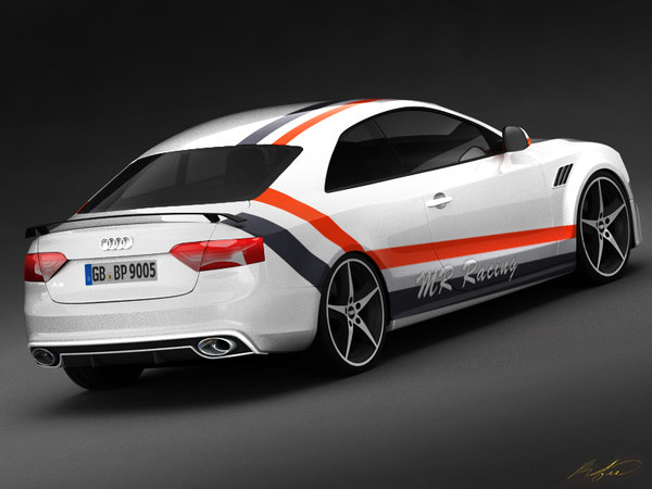 race car audi a5 3d max