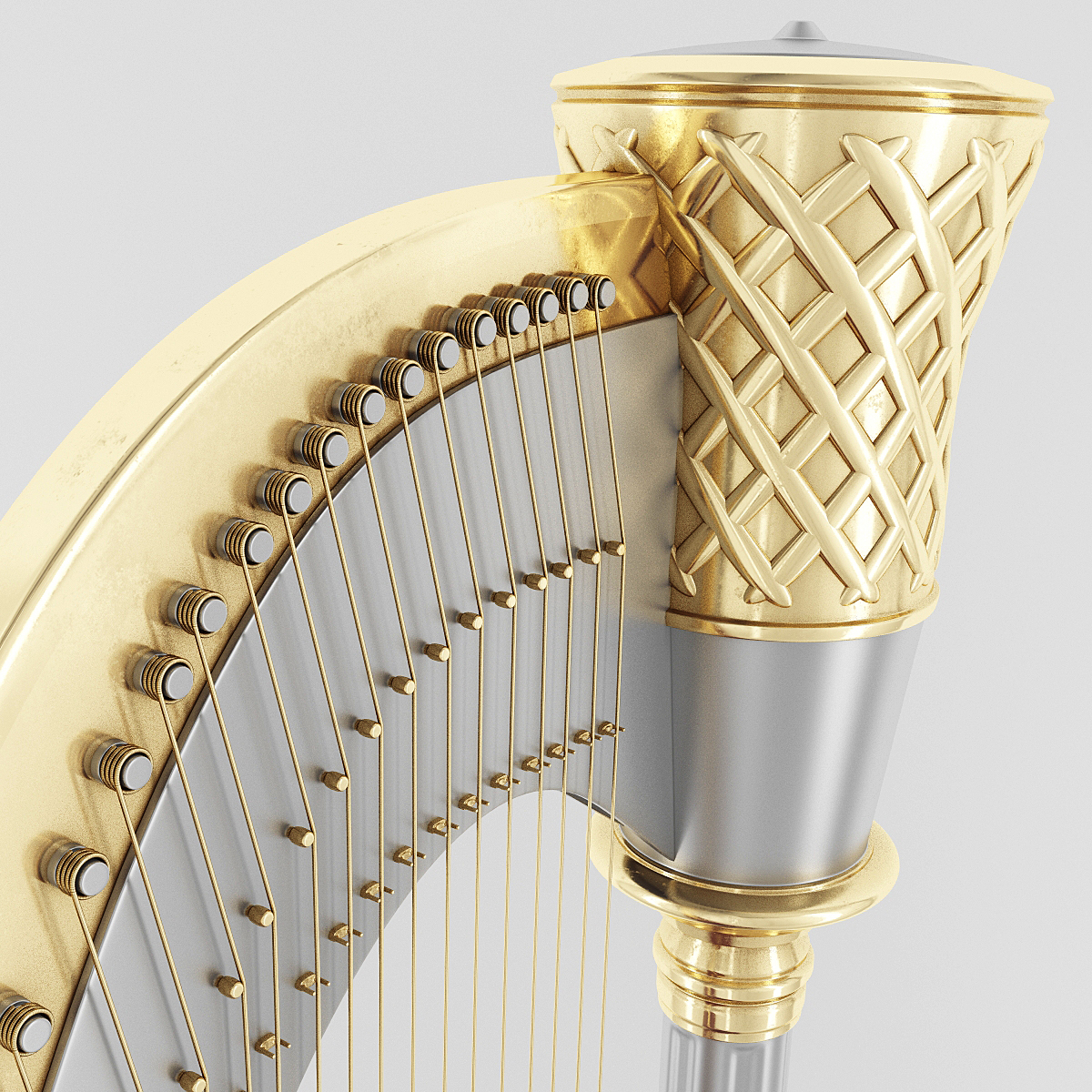 harp wood 3d max